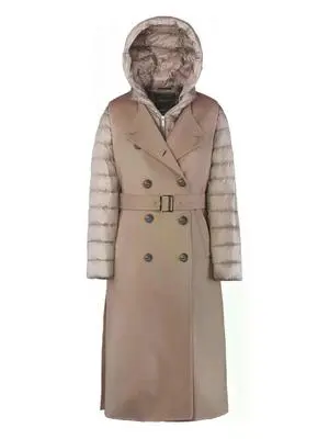 MOORER Double-breasted Belted Coat