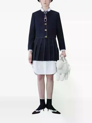 Thom Browne Pleated Mini Skirt - Blue