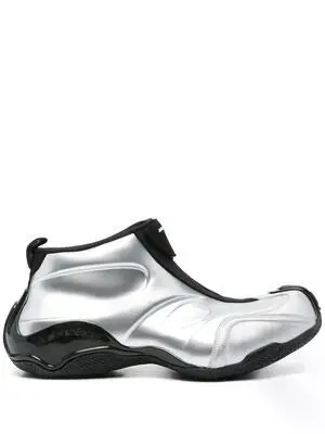 Balenciaga Silver Tone Shoes For Men