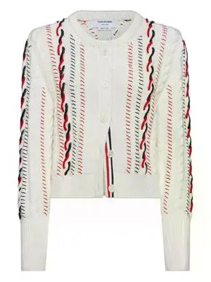 Thom Browne Cable-knit Buttoned Cardigan