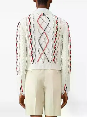 Thom Browne Cable-knit Buttoned Cardigan