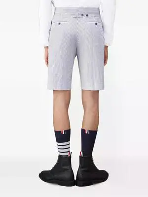 Thom Browne Striped Back-strap Shorts