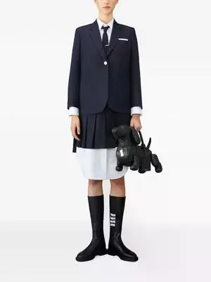 Thom Browne Twill Blazer With Gold-button Detail