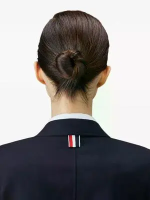 Thom Browne Twill Blazer With Gold-button Detail