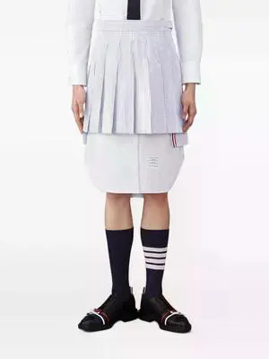 Thom Browne Striped Pleated Mini Skirt