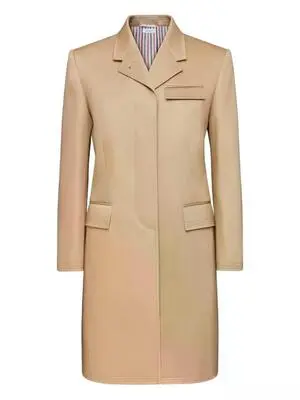 Thom Browne High-armhole Chesterfield Coat