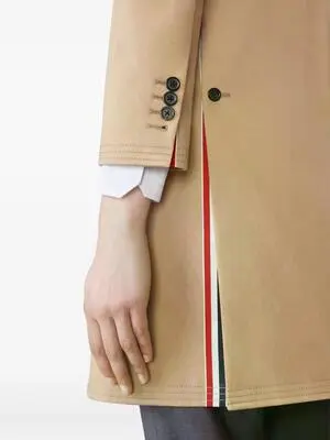 Thom Browne High-armhole Chesterfield Coat
