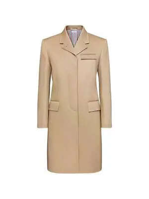Thom Browne High-armhole Chesterfield Coat - Brown