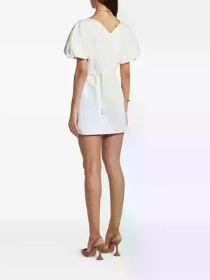 Aje Puff-sleeves Buttoned-front Mini Dress