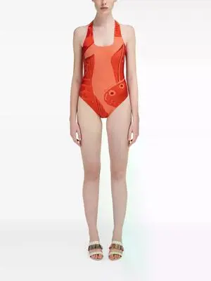 FERRAGAMO Fish-print Swimsuit