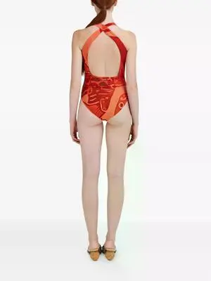 FERRAGAMO Fish-print Swimsuit