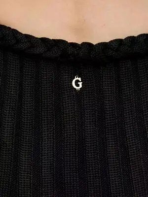 Guess Braided-detail Cut-out Maxi Dress