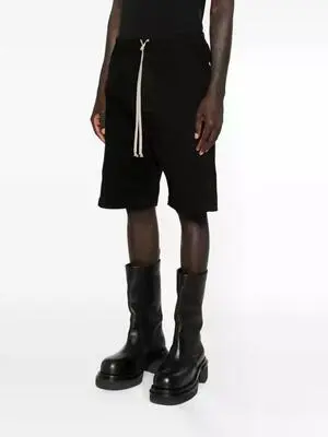 Rick Owens Button-fastening Drawstring Shorts