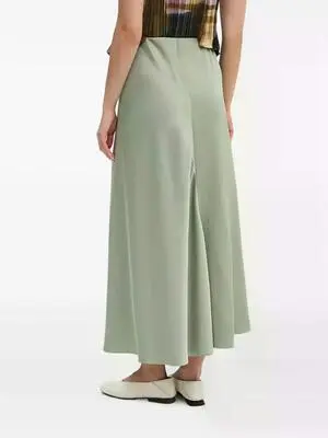 SANDRO FERRONE Asymmetric-hem Satin Skirt