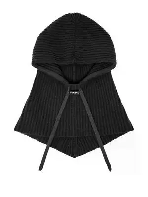 Pinko Ribbed Knit Balaclava