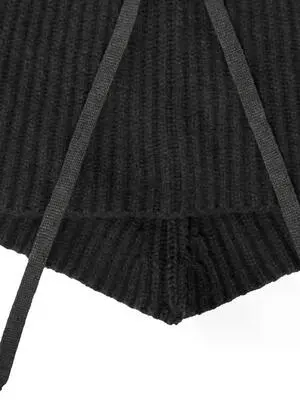 Pinko Ribbed Knit Balaclava