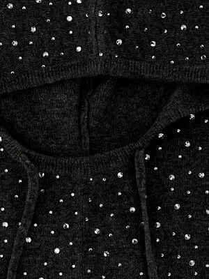 Pinko Crystal-embellished Wool Balaclava