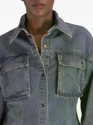 MOORER Double-pocket Denim Shirt