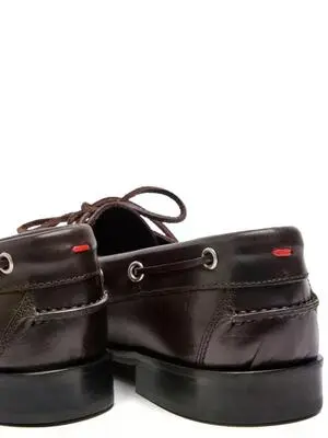 AeydĒ Harris Lace-up Leather Loafers - Brown