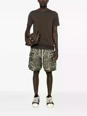 Rick Owens Short-sleeve Trailing-detail T-shirt - Brown