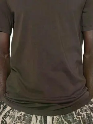 Rick Owens Short-sleeve Trailing-detail T-shirt - Brown