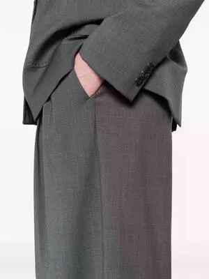 Max Mara Pleated Wide-leg Trousers - Grey