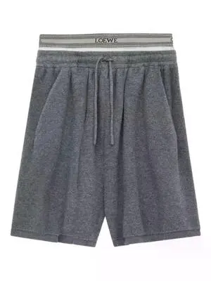 Loewe Elasticated-waistband Shorts - Grey