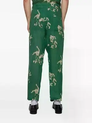BODE Football-print Pajama Trousers