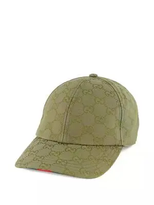 Gucci Gg Supreme Canvas Baseball Hat - Green