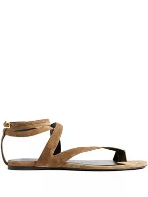 Khaite Aimee Ankle-wrap Sandals