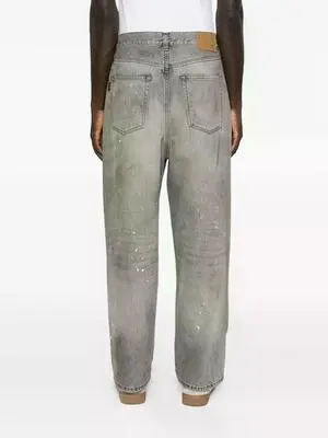 HAIKURE Paint-splatter Straight-leg Jeans