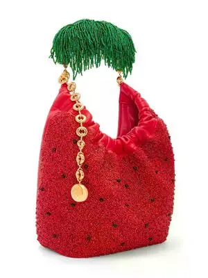 Loewe Mini Squeeze Bag In Beaded Leather