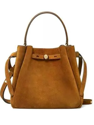 Tory Burch Romy Suede Bucket Bag - Brown