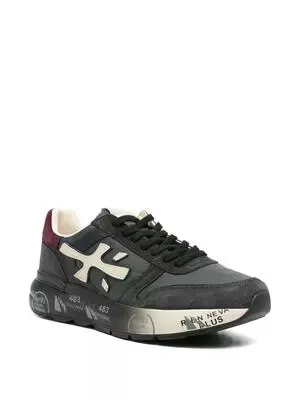 Premiata Patch-detail Sneakers - Black