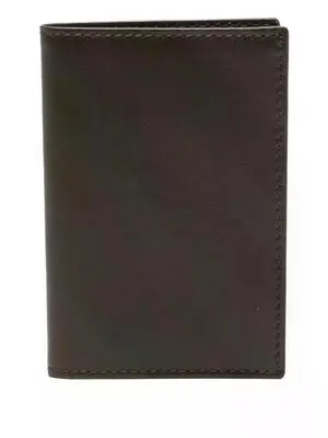 Comme Des Garçons Logo-stamp Leather Wallet Brown