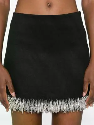 Simkhai Beaded-fringe Mini Skirt