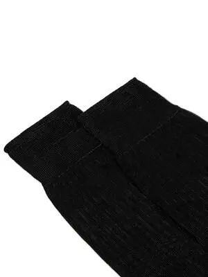 Dsquared2 Ribbed Logo Print Knee High Socks