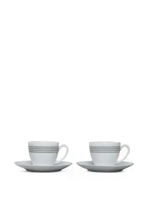 Thom Browne 4-bar Coffee Cup Set - White