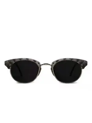 Thom Browne Oval-frame Sunglasses - Green