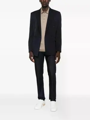 Corneliani Long-sleeve Polo Shirt - Neutrals