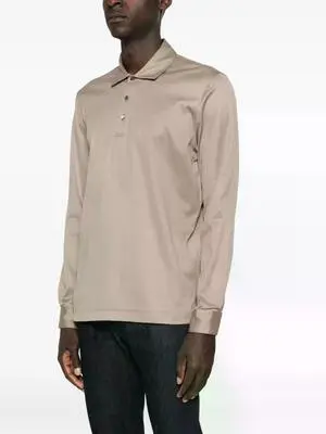 Corneliani Long-sleeve Polo Shirt - Neutrals