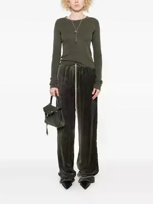 Rick Owens Drawstring Velvet Trousers