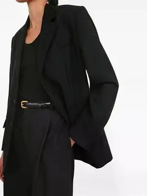 Wardrobe.NYC Buttoned Notch-lapel Blazer