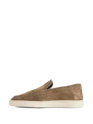 Officine Creative Suede Stitched Loafers