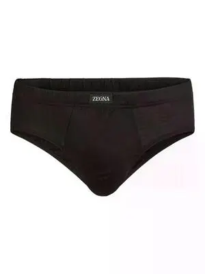 Zegna Cotton Briefs - Black