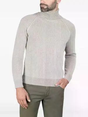 MOORER Ribbed Turtleneck Sweater