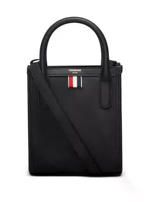 Thom Browne Vertical Leather Tote Bag