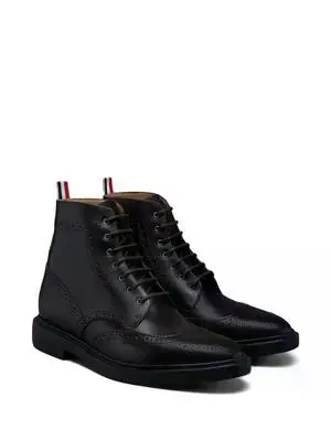Thom Browne Leather Wingtip Boots