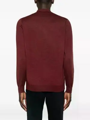 Corneliani Long-sleeve Polo Shirt - Red