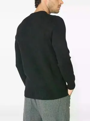 Malo Crew-neck Long-sleeve Sweater - Black